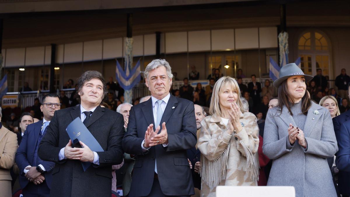 Milei visita La Rural para participar de una expo ganadera